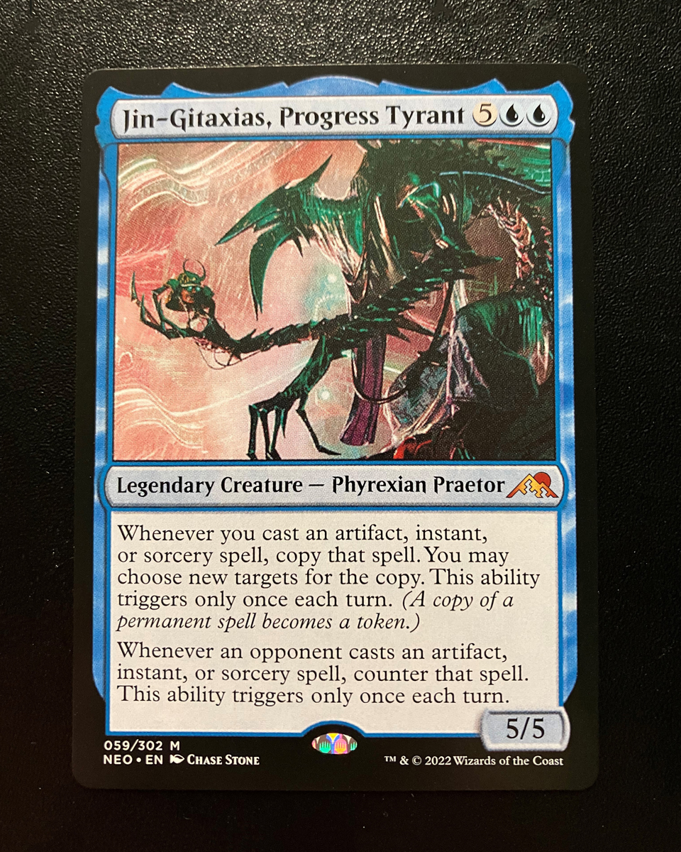 Jin-Gitaxias, Progress Tyrant - MtG Proxy Neon Dynasty - Proxy MTG
