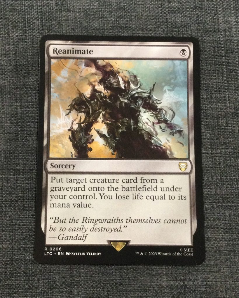 Reanimate - MTG Proxy Commander: The Lord of the Rings: Tales of Middle ...